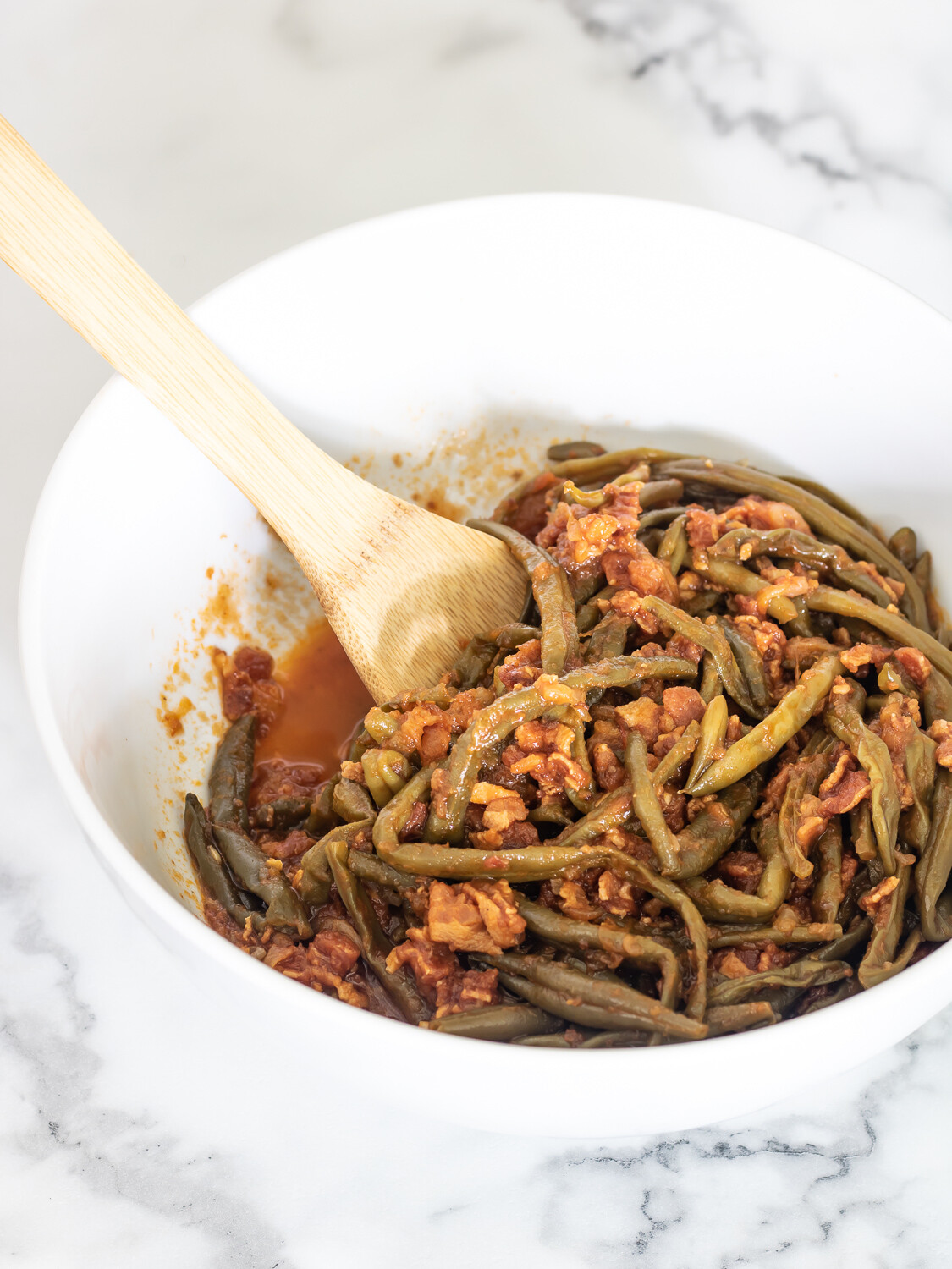 Southern Style Keto Green Beans - Green Beans with Bacon and Tomato ...